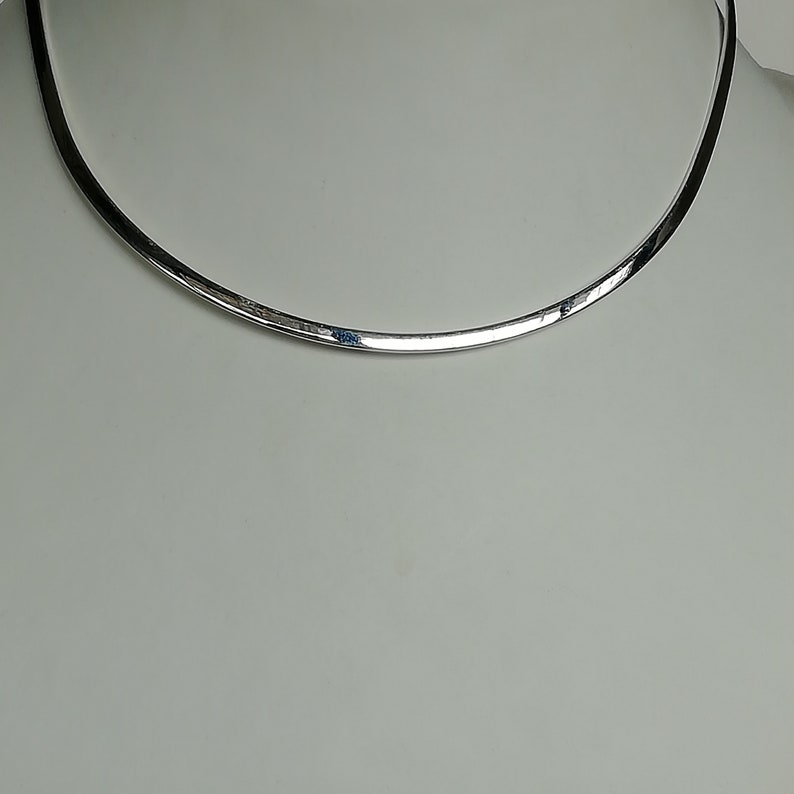 Sterling Silver Neck Torque Neck Choker Silver Necklace | Etsy