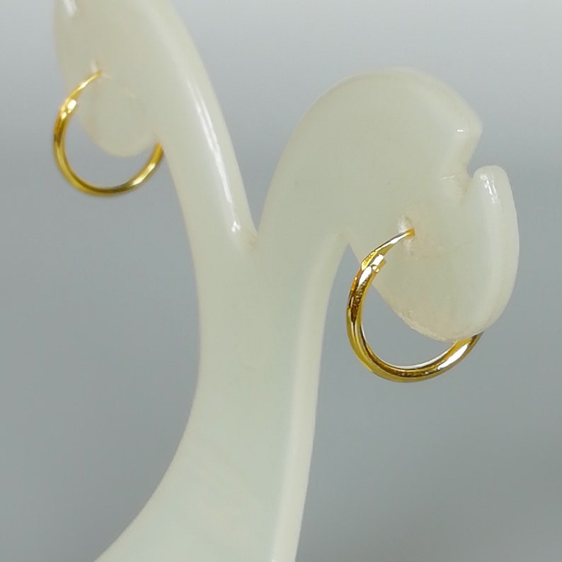 Gold Hoop Earrings Set Three Pairs Set 121416 Mm Gold | Etsy