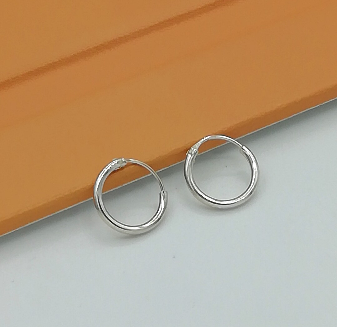 10mm Hoops | Tiny Silver Hoops | Silver Hoop Earrings | Silver Jewelry ...
