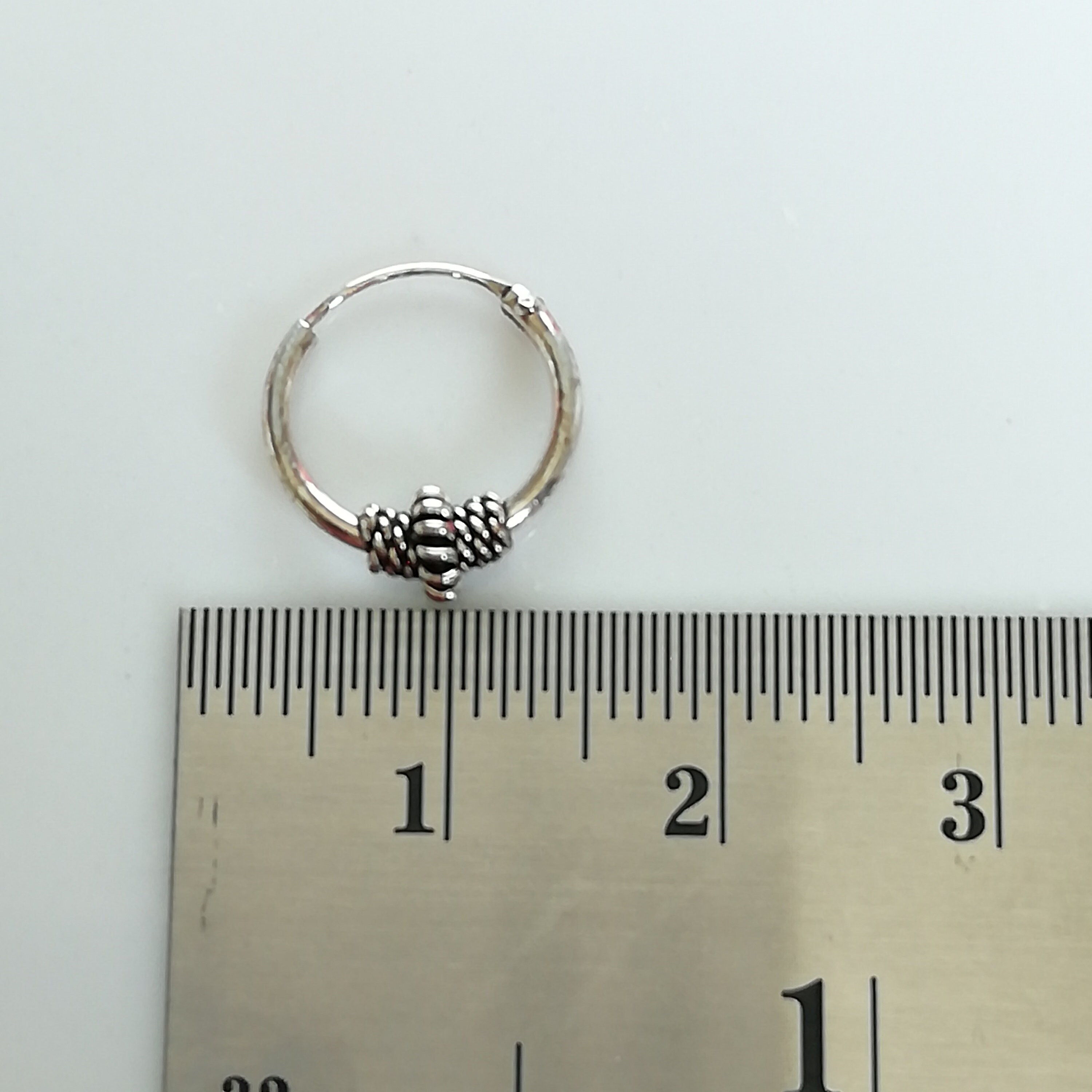 Small Bali Hoops | 12 Mm Silver Hoops | Twisted Wire Hoops | Ethnic ...