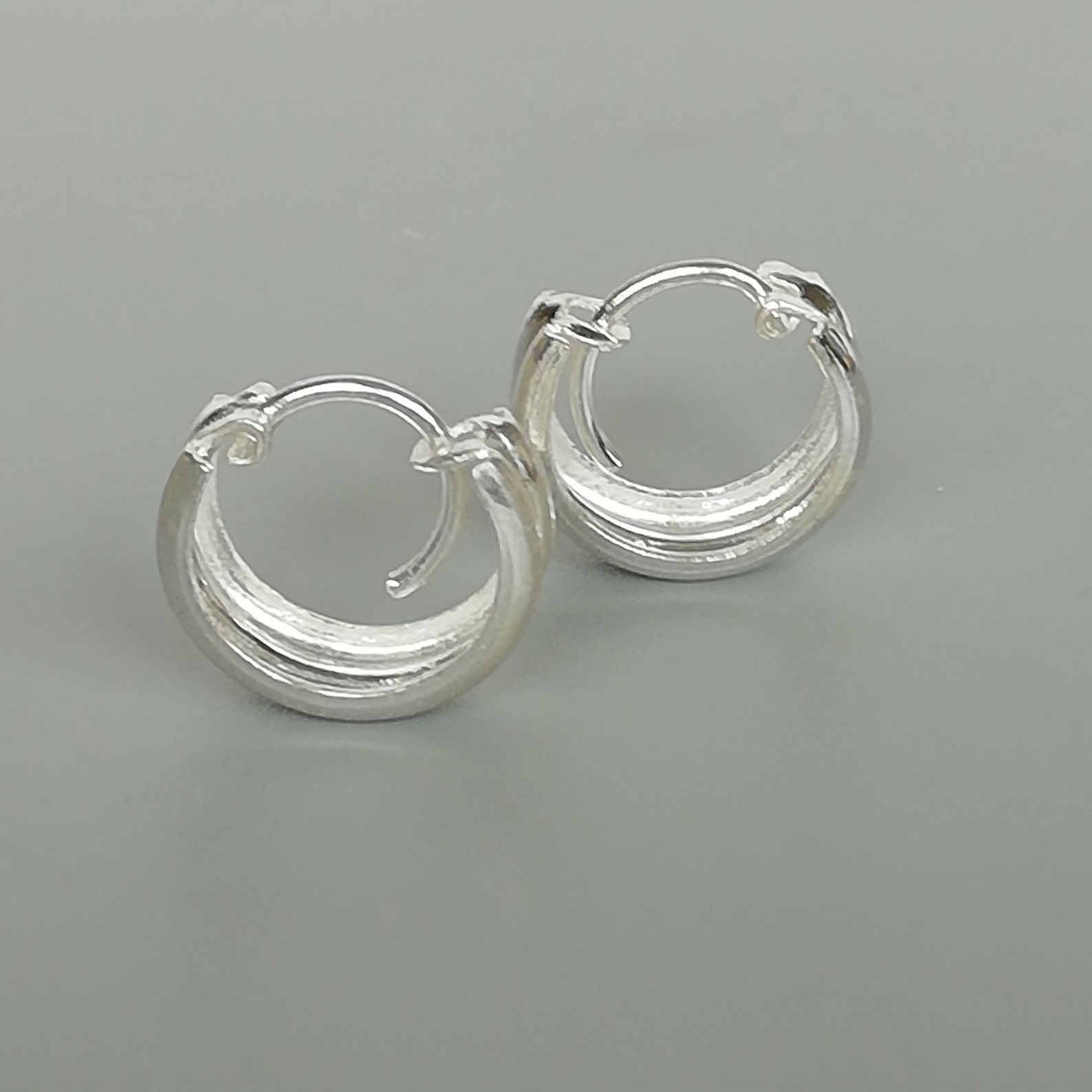 Tiny Silver Hoops Huggie Hoops Little Girl Hoops Silver - Etsy