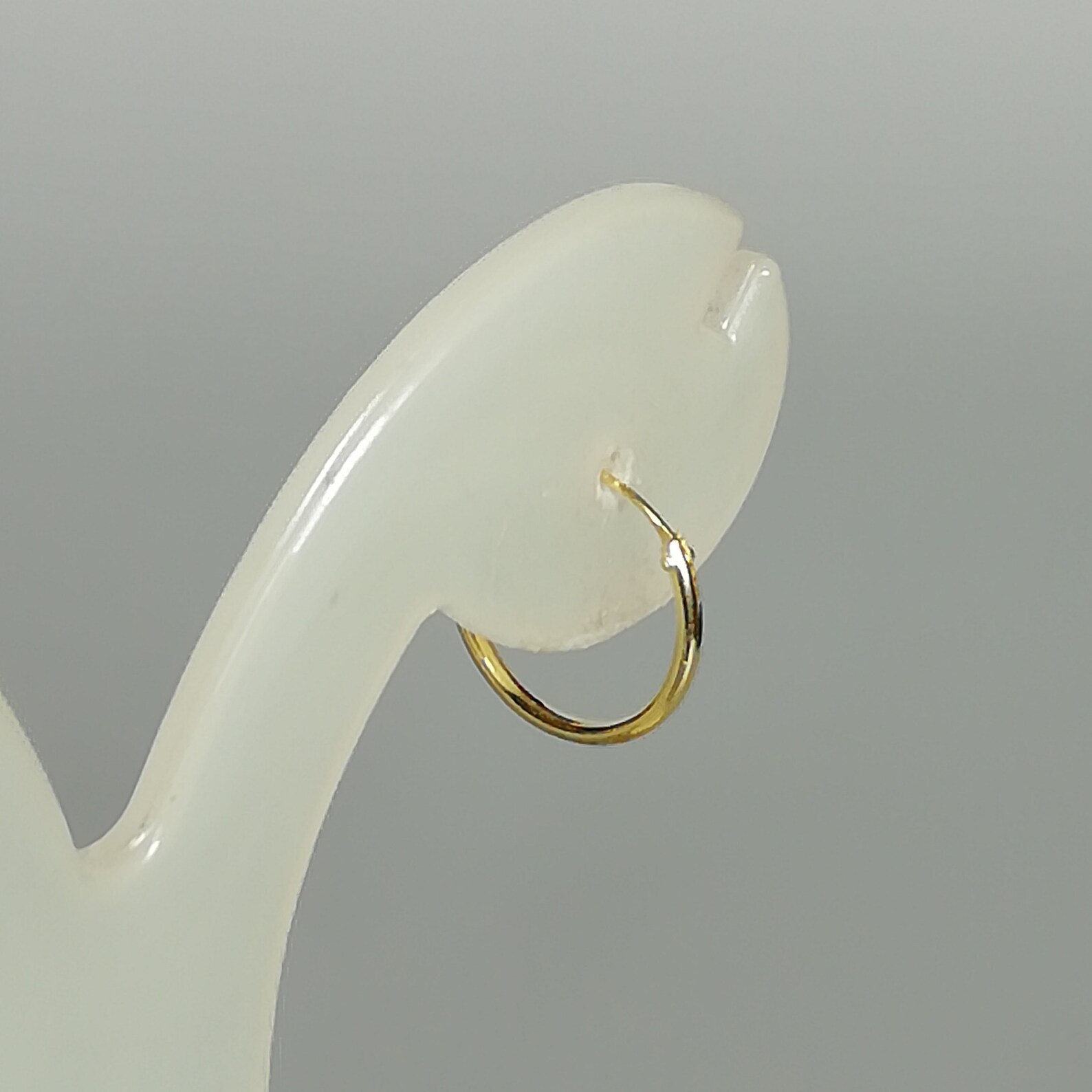 Endless Hoop Gold Earrings Set 2 | Three Pairs Set | 12,16,18 Mm Gold ...