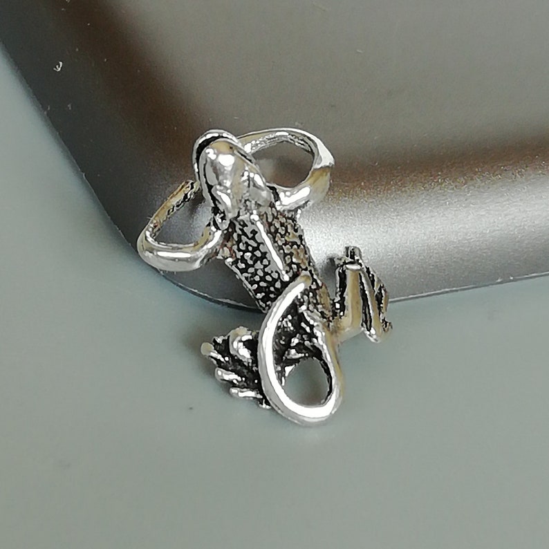 Gecko Ear Cuff Sterling Silver Lizard Ear Climber No - Etsy