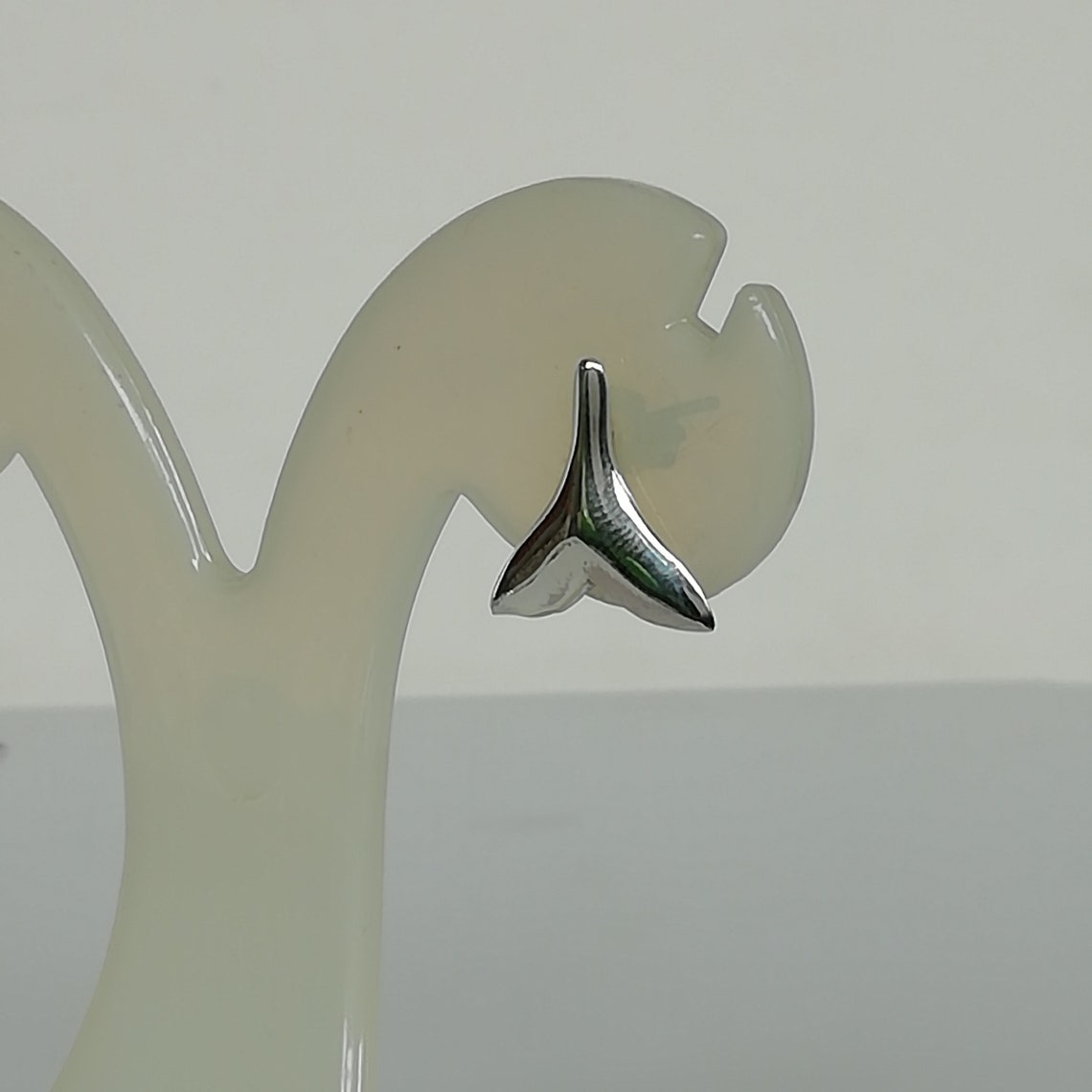 Whale Tail Ear Studs | Fish Tail Earrings | Minimalist Jewelry | Silver ...