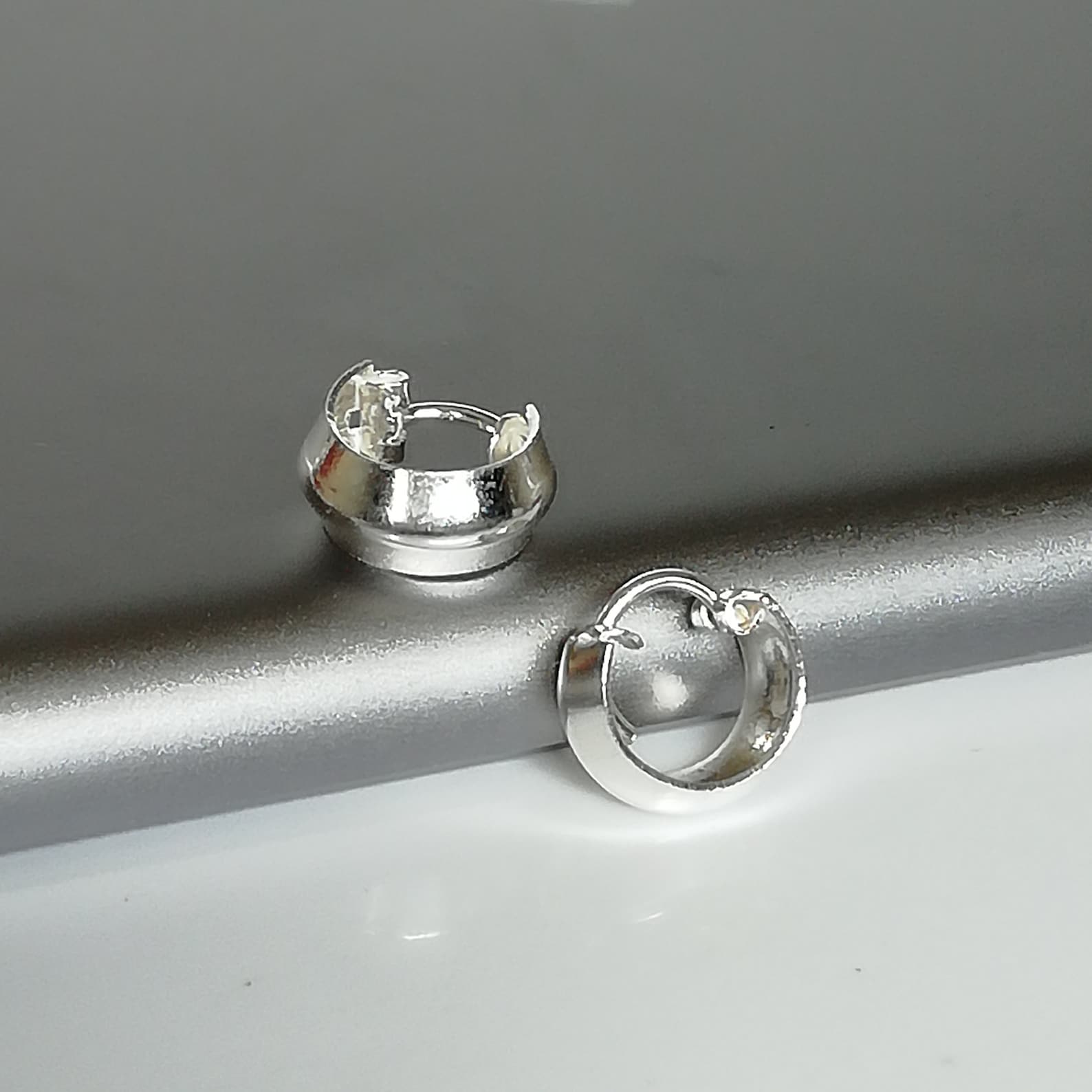 Tiny Silver Hoops | Huggie Hoops | Little Girl Hoops | Silver Jewelry ...