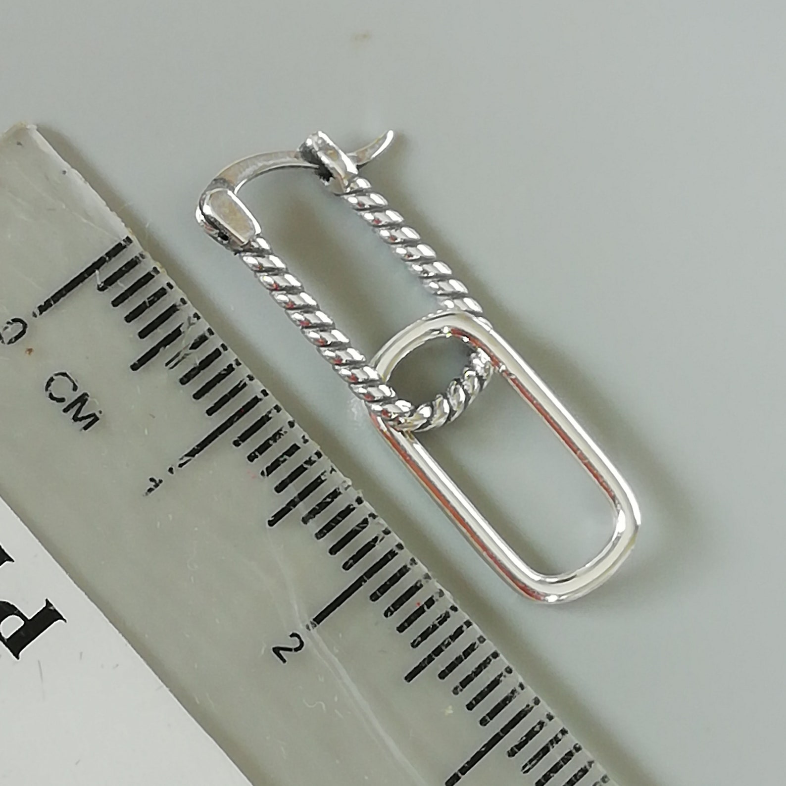 Anchor Link Earrings Sterling Silver Chain Link Earrings - Etsy