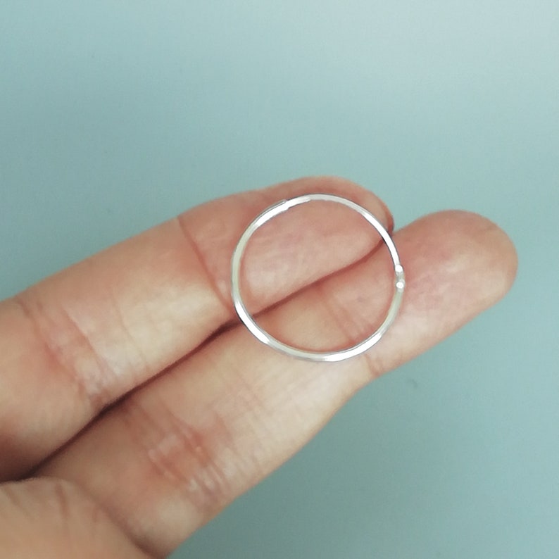 Sterling silver 20mm ear hoops Ear hoops Minimalist | Etsy