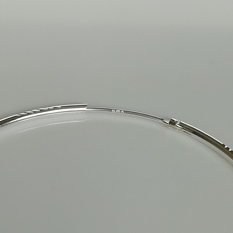 Large Silver Hoops Round Hoops Silver Jewelry Minimalist - Etsy