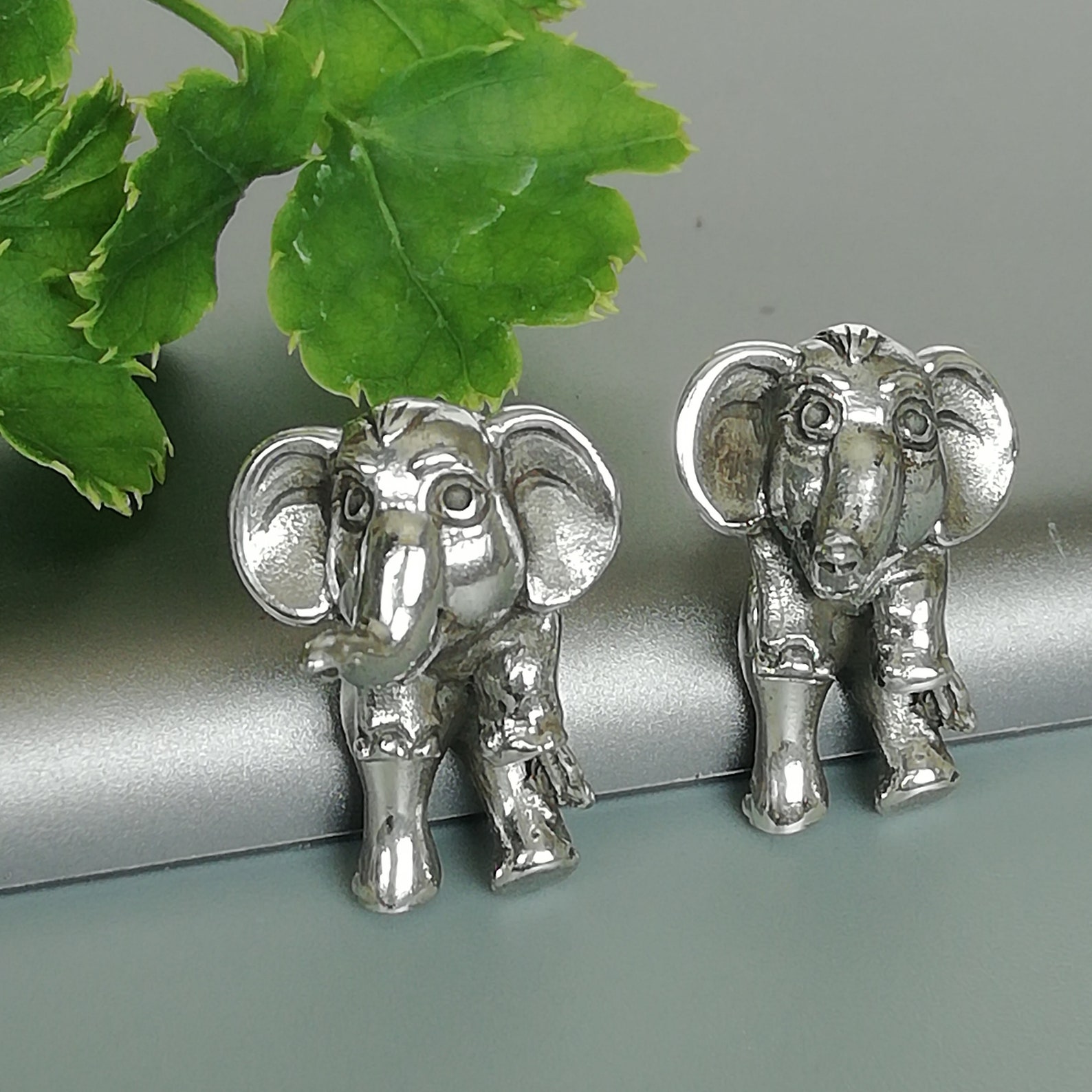 Sterling silver elephant ear jacket Double side ear cuff | Etsy