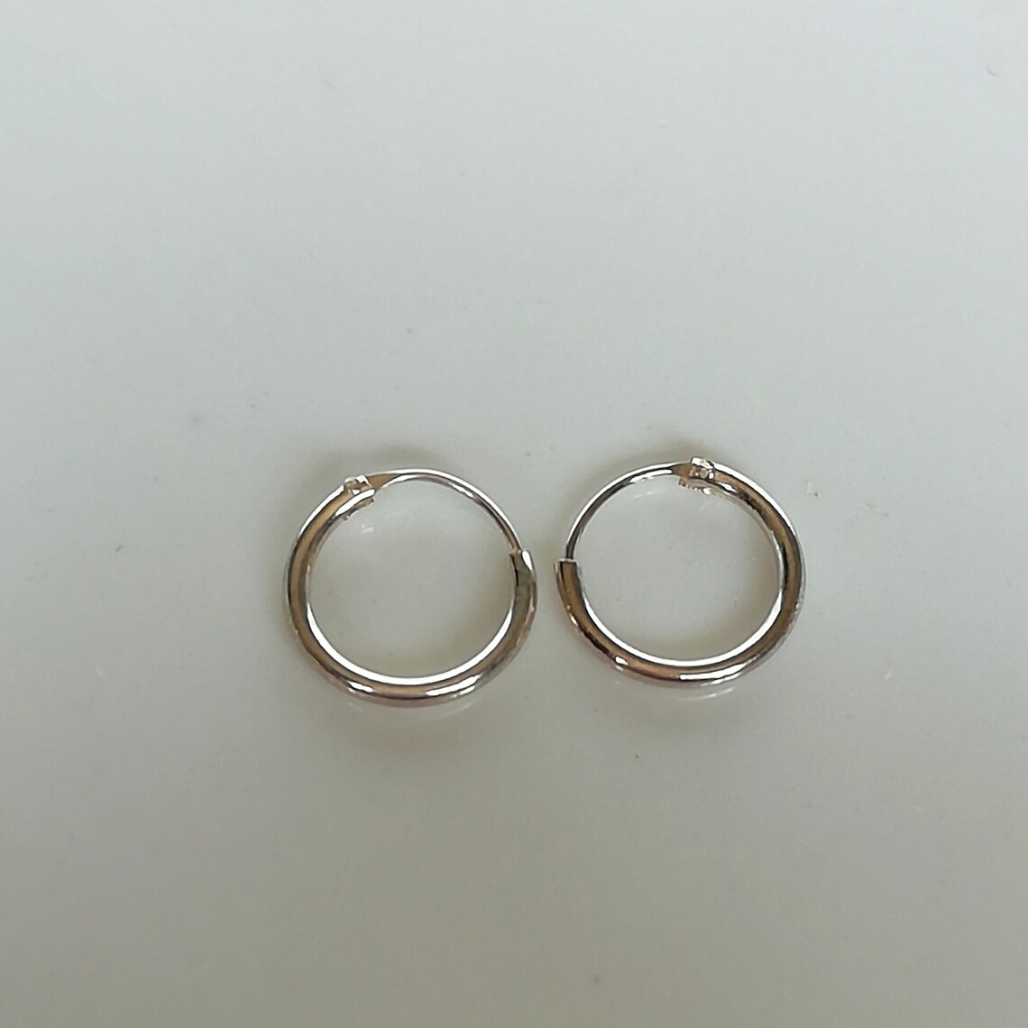 10mm Hoops Tiny Silver Hoops Silver Hoop Earrings Silver - Etsy