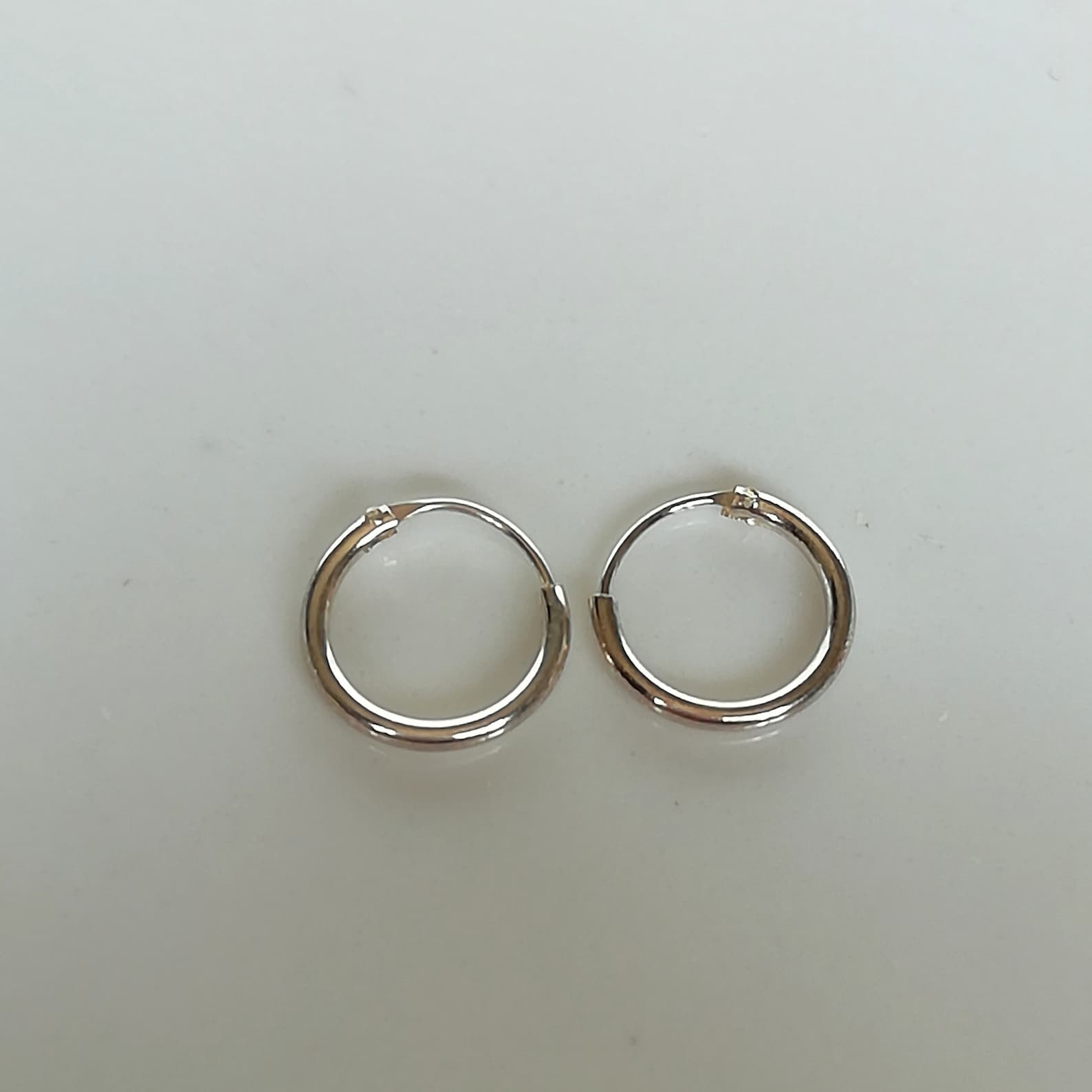 10mm Hoops Tiny Silver Hoops Silver Hoop Earrings Silver - Etsy