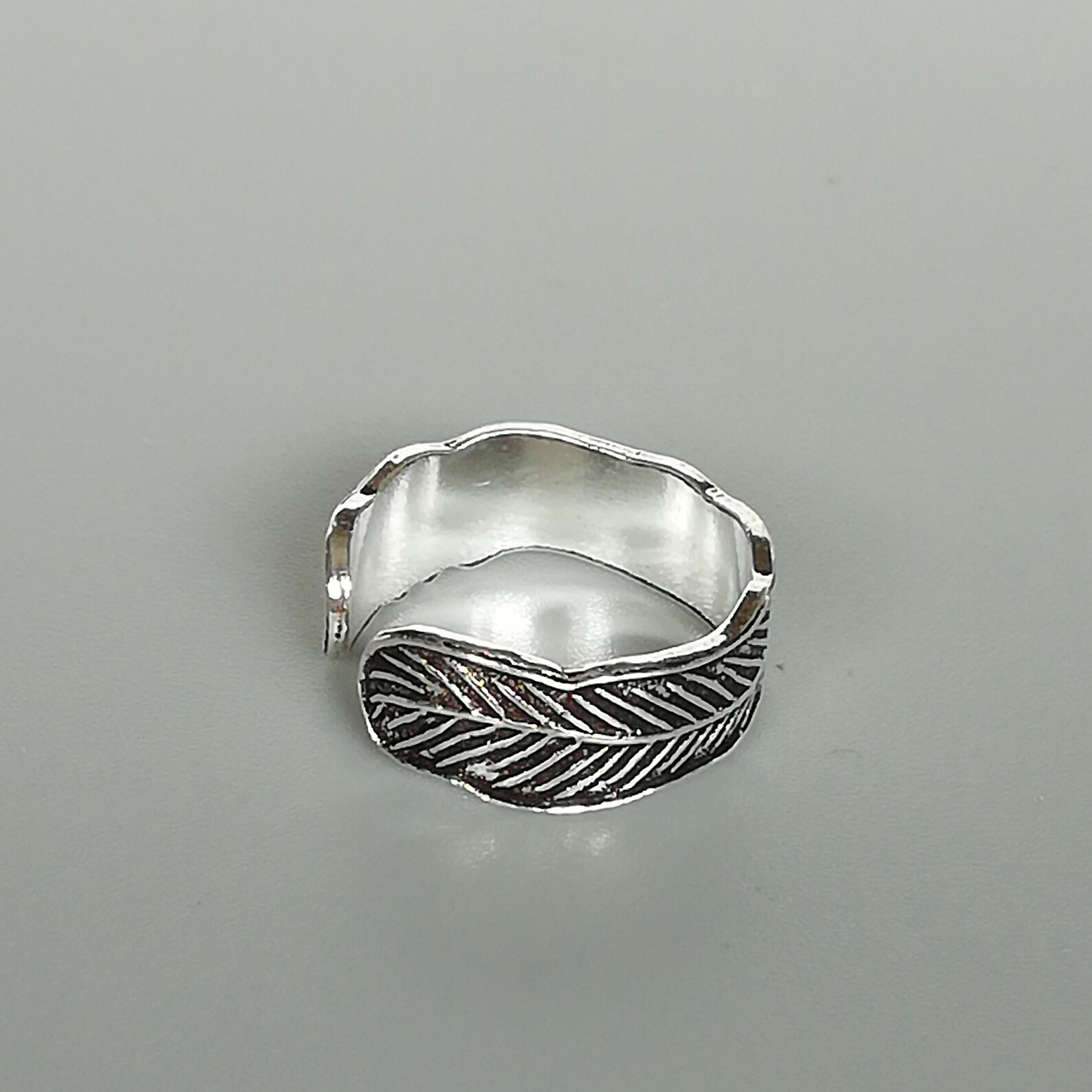 Sterling silver leaves toe ring Body jewelry Bohemian toe | Etsy