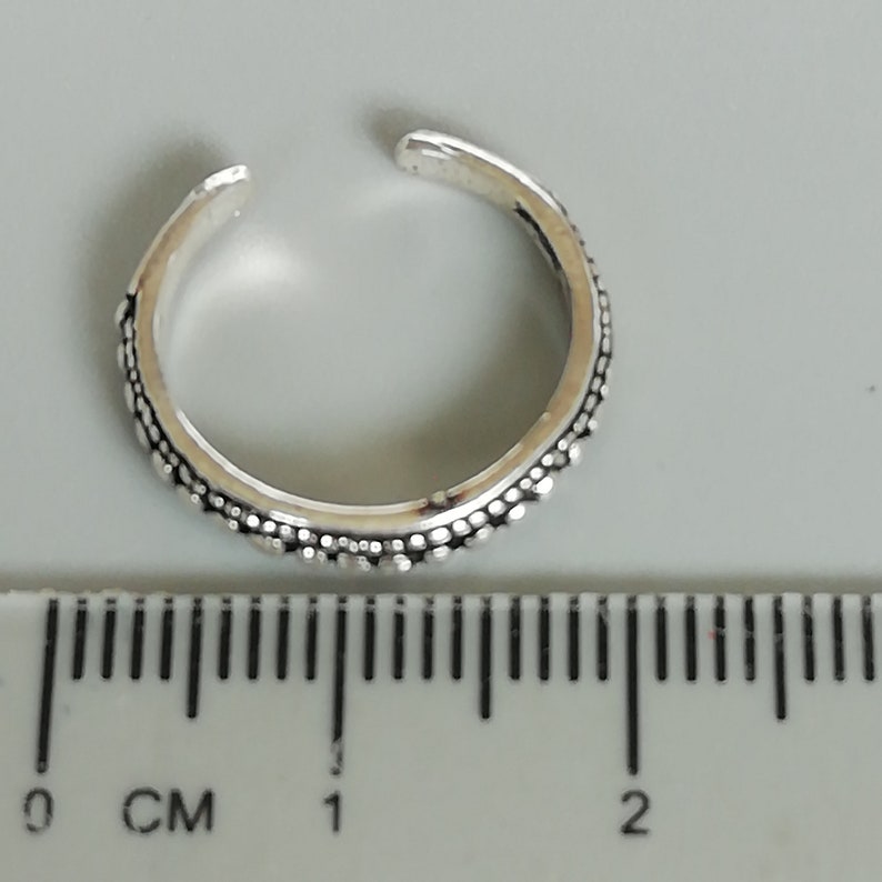 Dots Toe Ring Ethnic Toe Band Sterling Silver Toe Ring - Etsy
