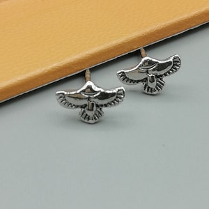 Sterling Silver Eagle Earring Soaring Eagle Studs Bird Ear - Etsy