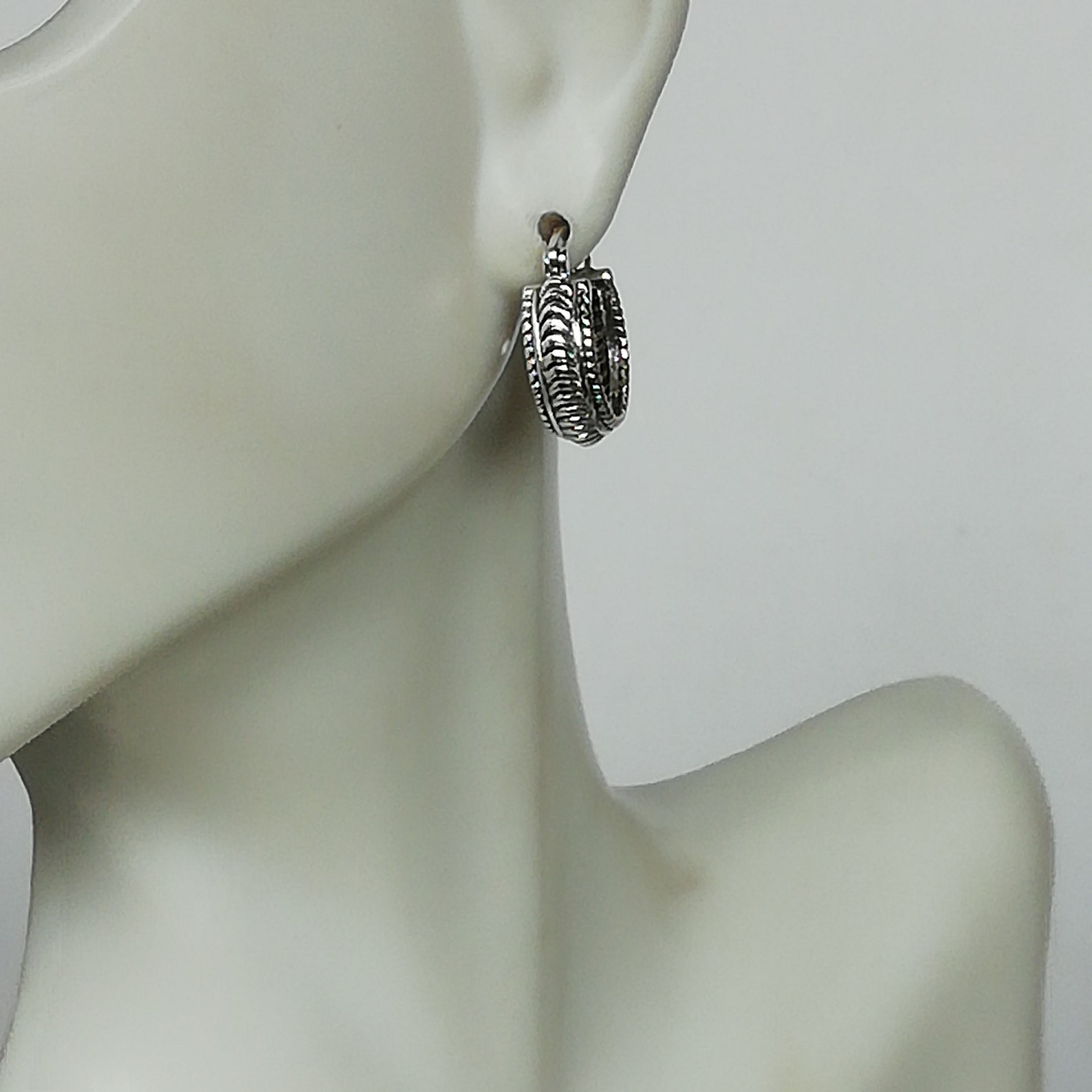 Sterling Silver Egyptian Hoops | Simple 925 Hoops | Bohemian Hoops ...