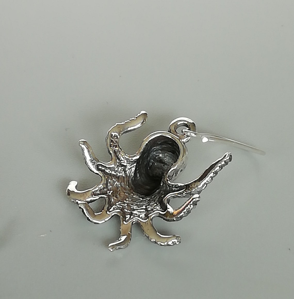 Octopus earrings Sterling silver ear danglers 925 silver | Etsy