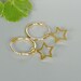 Gold Star Charm Hoop | Gold Plated Star Hoops | 12 Mm Celestial Hoops ...