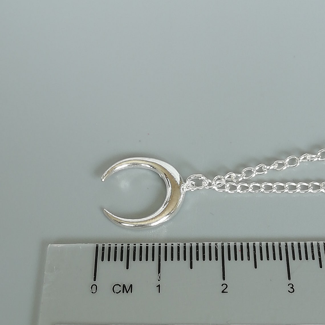 Crescent Moon Bracelet | Sterling Silver Charm Bracelet | Celestial ...