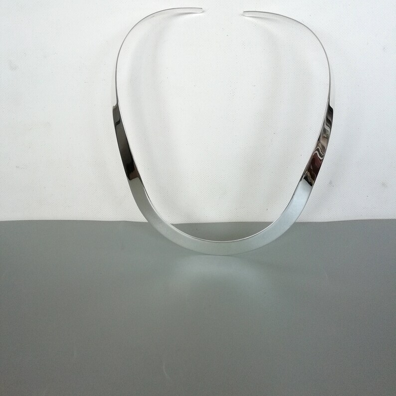 Sterling Silver Neck Torque Chunky Neck Choker Silver - Etsy