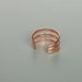 Three Band Rose Gold Toe Ring 8mm Toe Band Minimalist Toe - Etsy