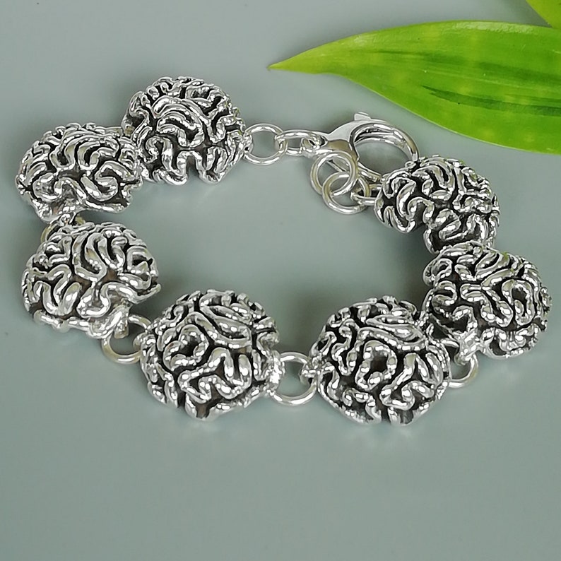 Sterling Silver Link Bracelet Marigold Bracelet - Etsy