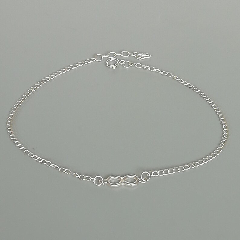 Sterling Silver Anklet Infinity Anklet Wanderlust Jewelry - Etsy