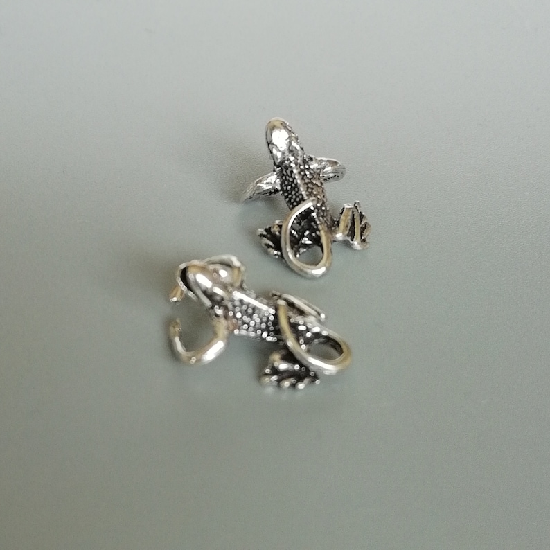 Gecko Ear Cuff Sterling Silver Lizard Ear Climber No | Etsy