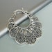 Sterling Silver Large Filigree Hoops | Indian Hoops | Bohemian Hoops ...