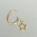 Gold Star Charm Hoop | Gold Plated Star Hoops | 12 Mm Celestial Hoops ...
