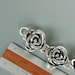 Sterling Silver Rose Bracelet | Electroformed Silver Bracelet | Wrist ...