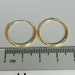 Gold Hoop Earrings 18mm Gold Dipped Hoops Endless Ear - Etsy