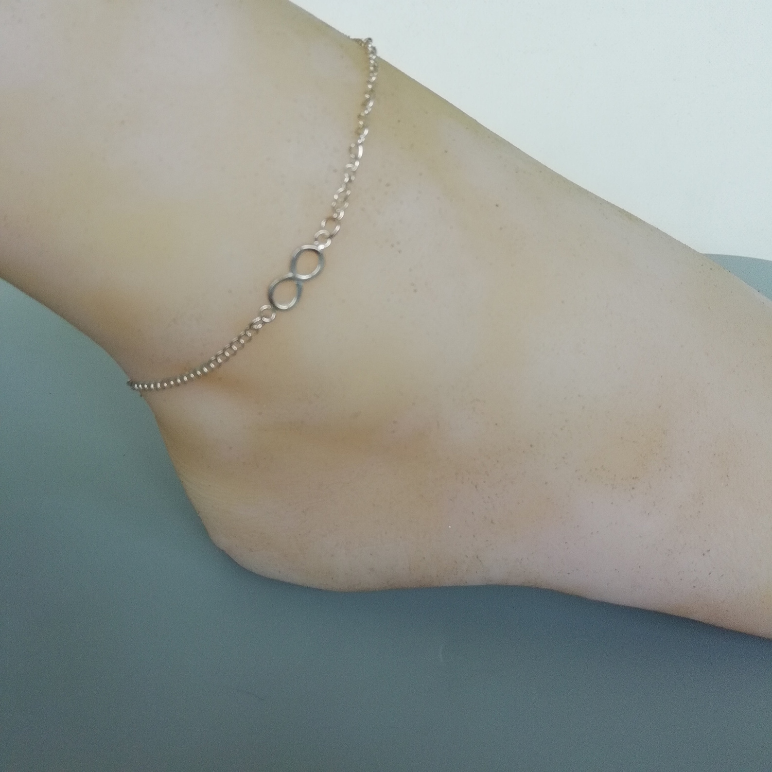 Sterling Silver Anklet Infinity Anklet Wanderlust Jewelry - Etsy