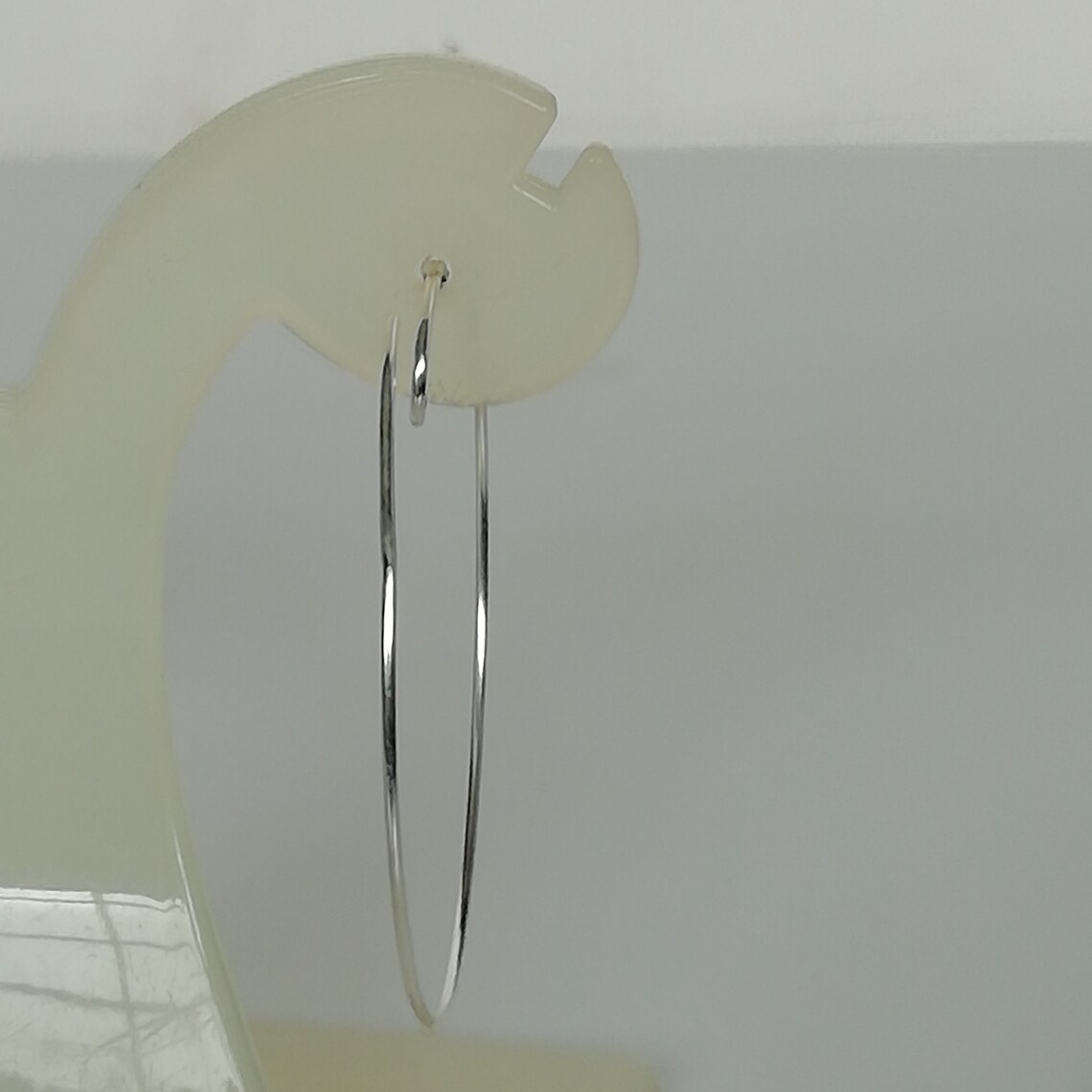 Large Silver Hoops 50 Mm Hoop Earrings Silver Jewelry | Etsy