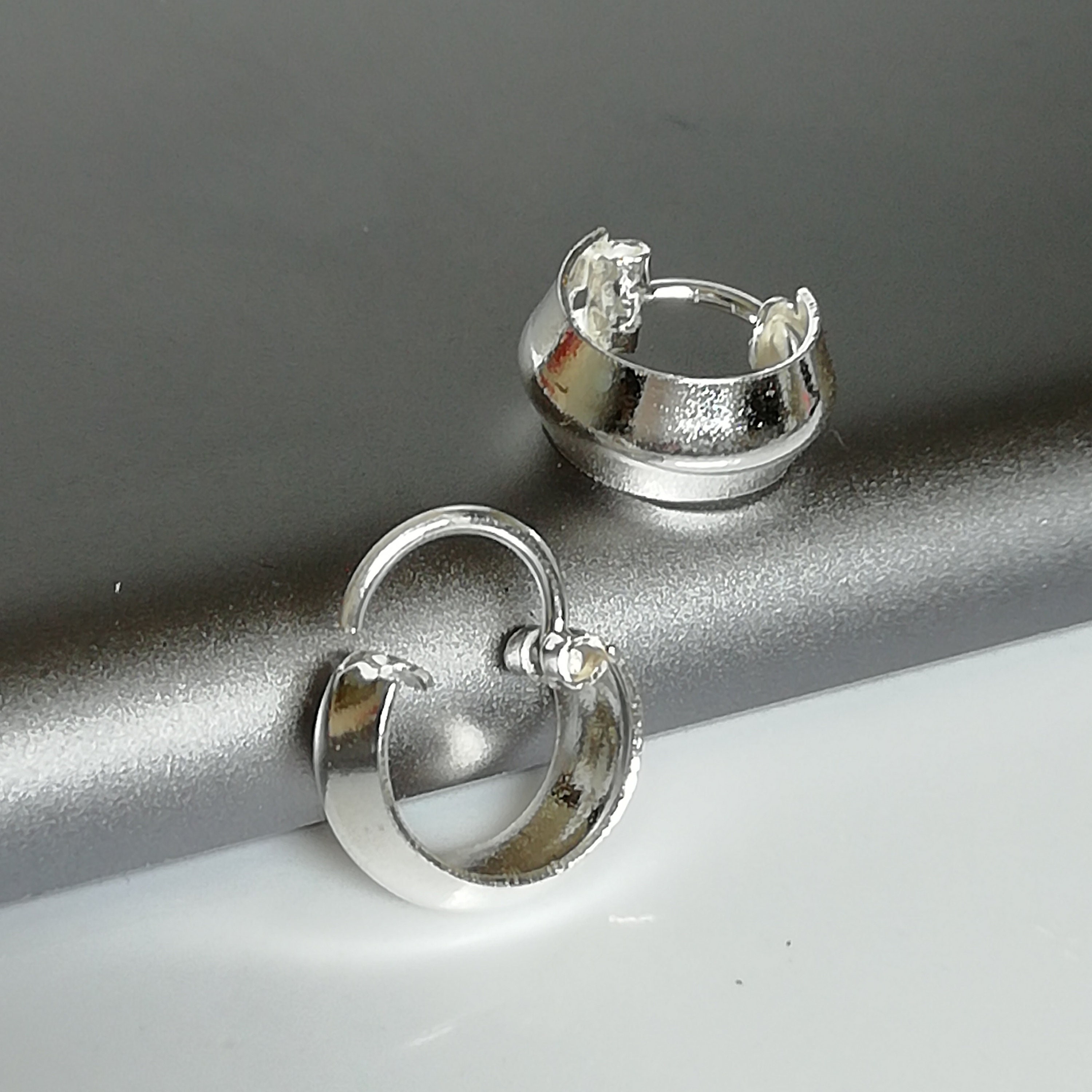 Tiny Silver Hoops | Huggie Hoops | Little Girl Hoops | Silver Jewelry ...
