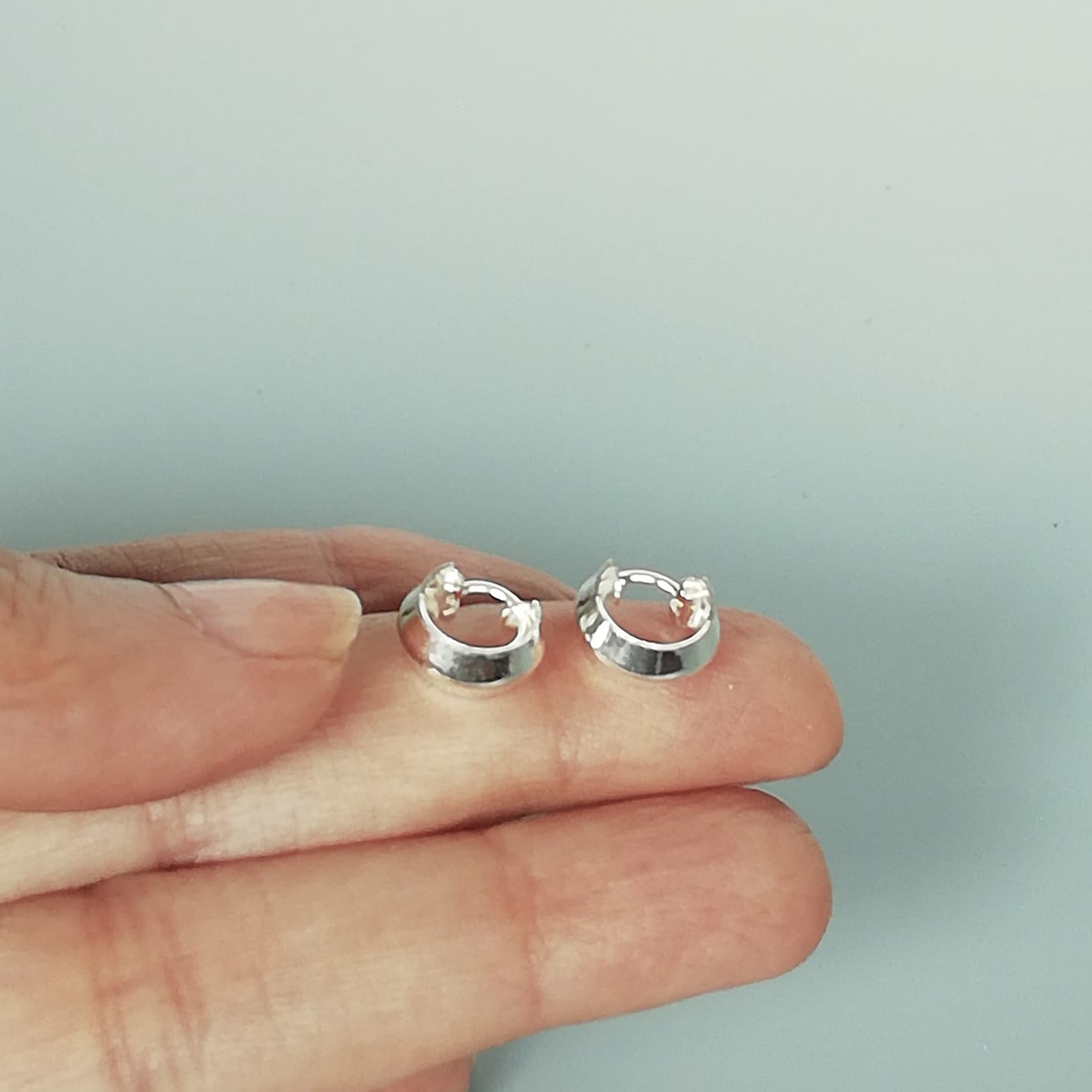 Tiny Silver Hoops | Huggie Hoops | Little Girl Hoops | Silver Jewelry ...