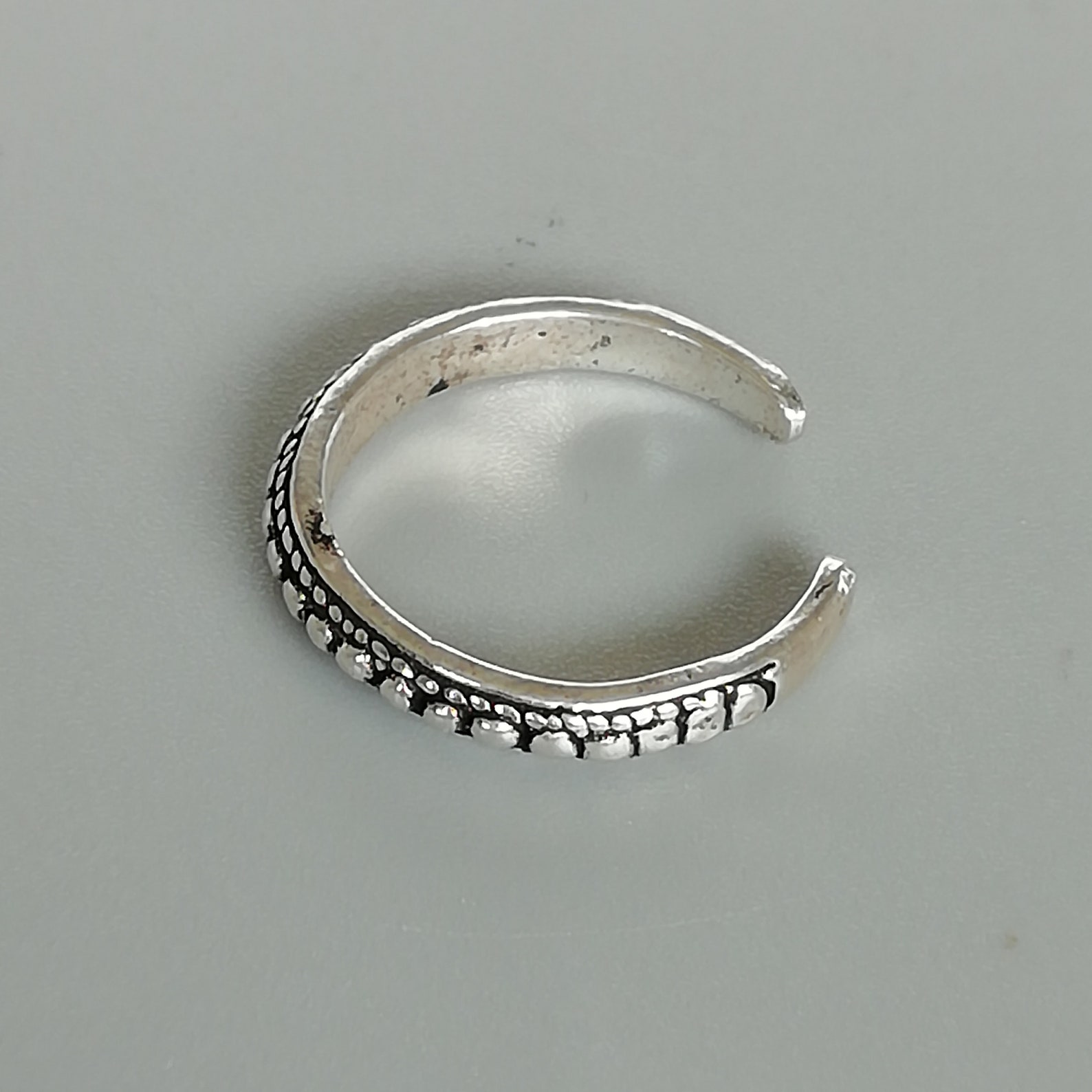 Dots Toe Ring Ethnic Toe Band Sterling Silver Toe Ring - Etsy