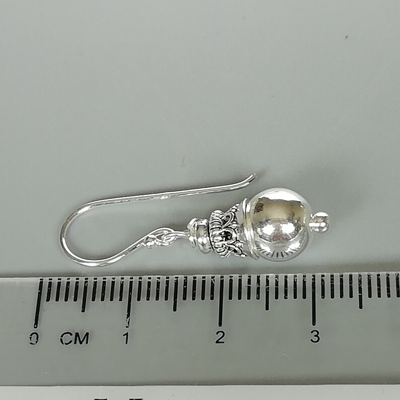 Sterling Silver Ball Danglers Silver Drop Earring Ethnic - Etsy