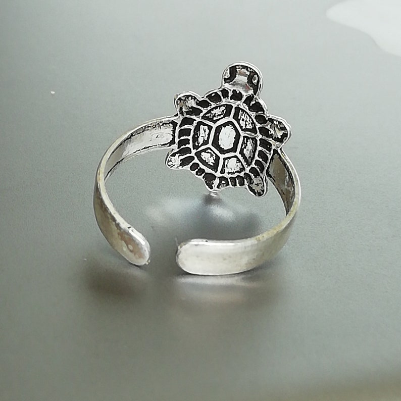 Turtle Toe Ring Toe Ring Sterling Silver Toe Ring Turtle - Etsy