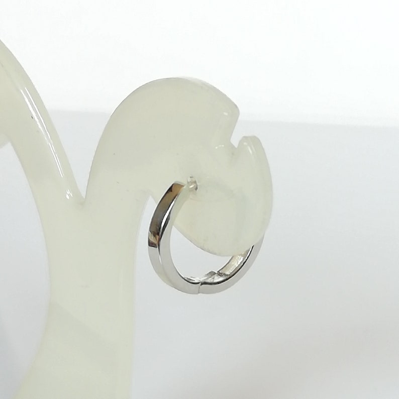 16mm Silver Hoops | Band Hoops | Hinged Hoops | Silver Jewelry ...