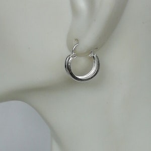 Tiny Silver Hoops | Huggie Hoops | Little Girl Hoops | Silver Jewelry ...