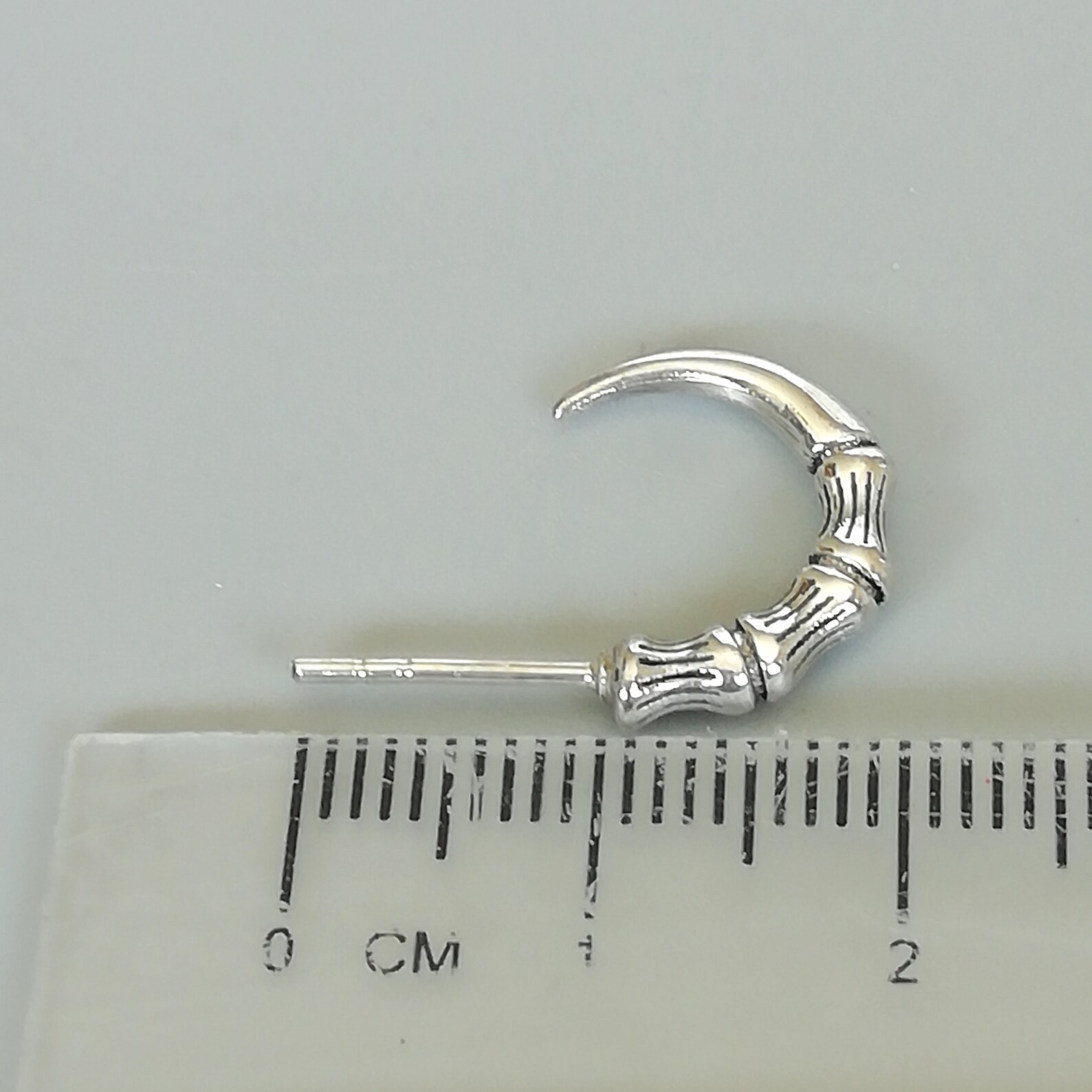 Silver Hoop Earring | Bone Hoops | Interrupted Hoops | Silver Jewelry ...