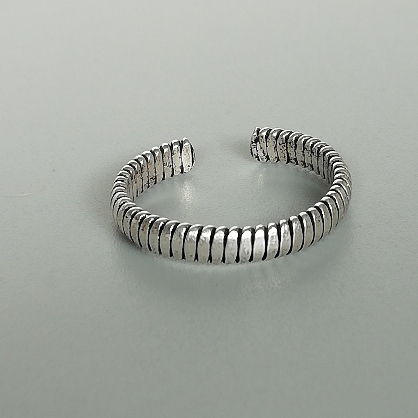 Twisted toe ring Silver body jewelry Boho toe ring Feet | Etsy