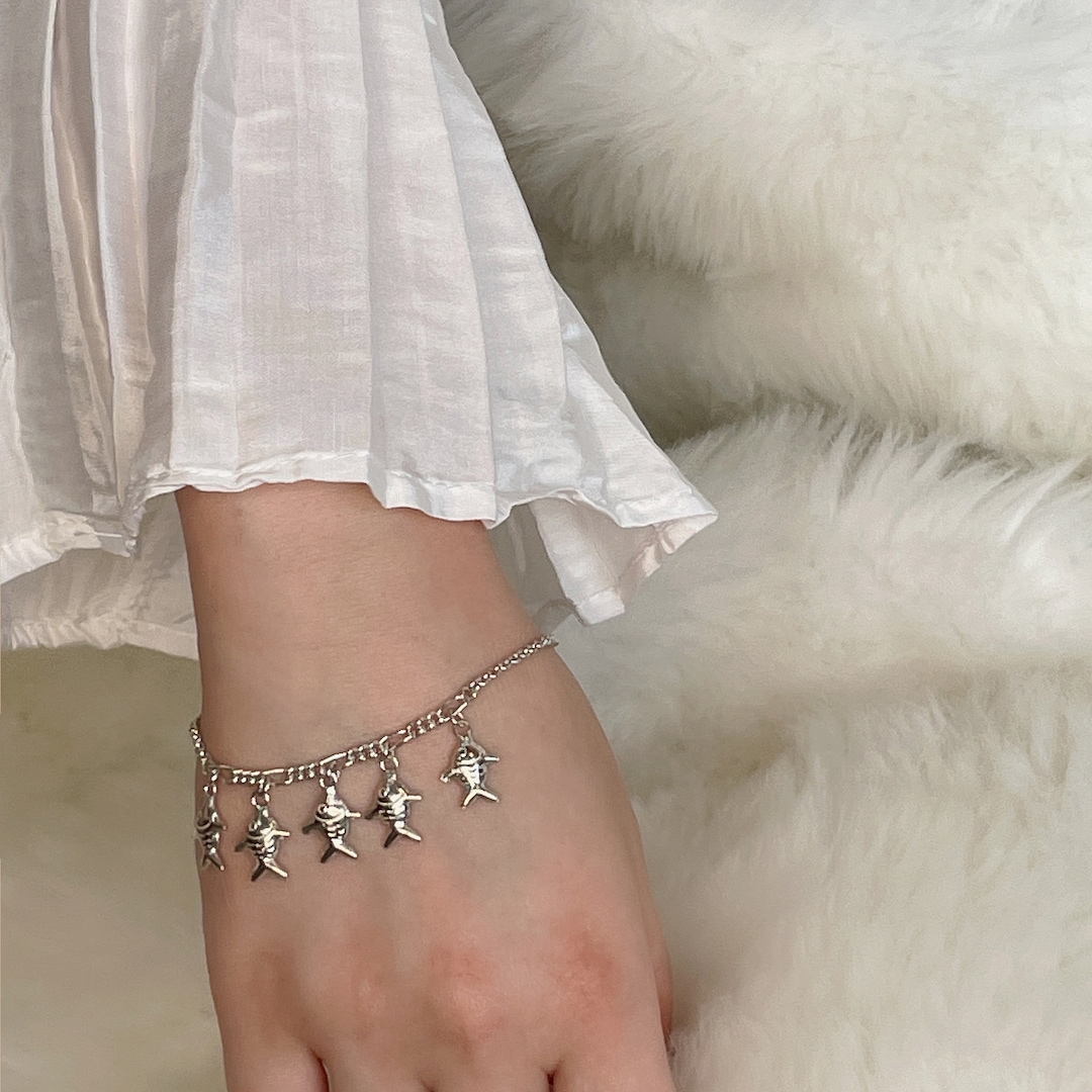 Silver Fish Chain Bracelet | Chain Bracelet | Wrist Jewelry | Sterling ...