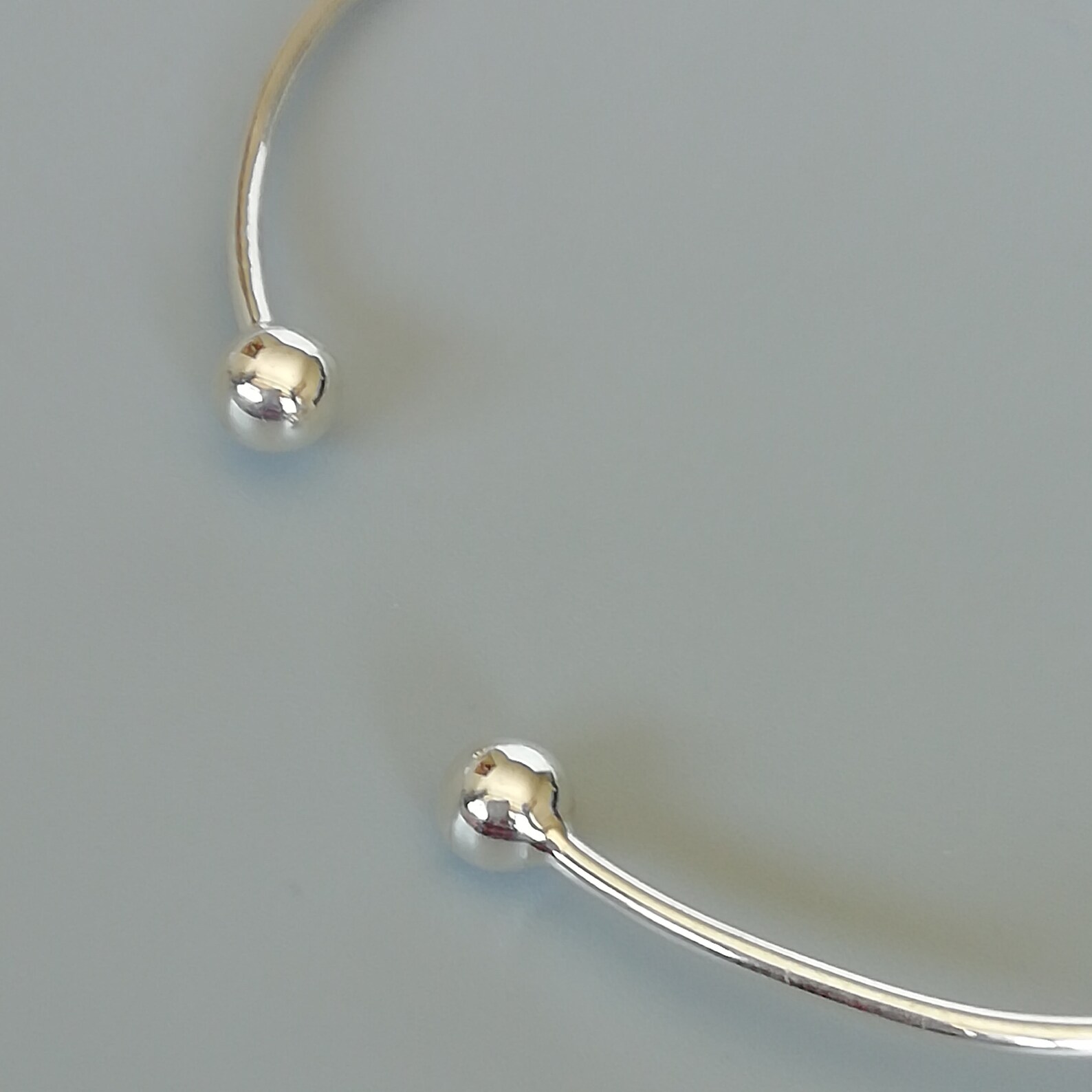 Sterling Silver Wrist Bangle Silver Bangle Open Ended - Etsy