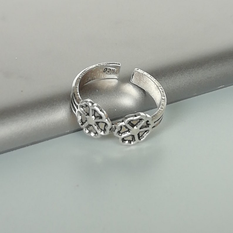Sterling Silver Flower Toe Ring Bohemian Toe Ring Body - Etsy