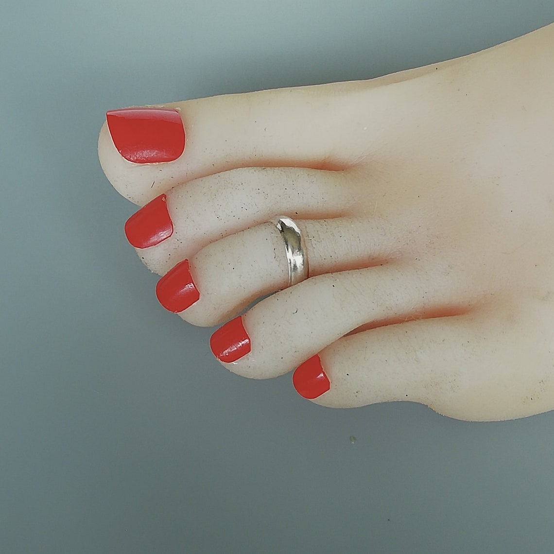 Simple Sterling Silver Toe Band Thin Toe Ring Boho Toe | Etsy