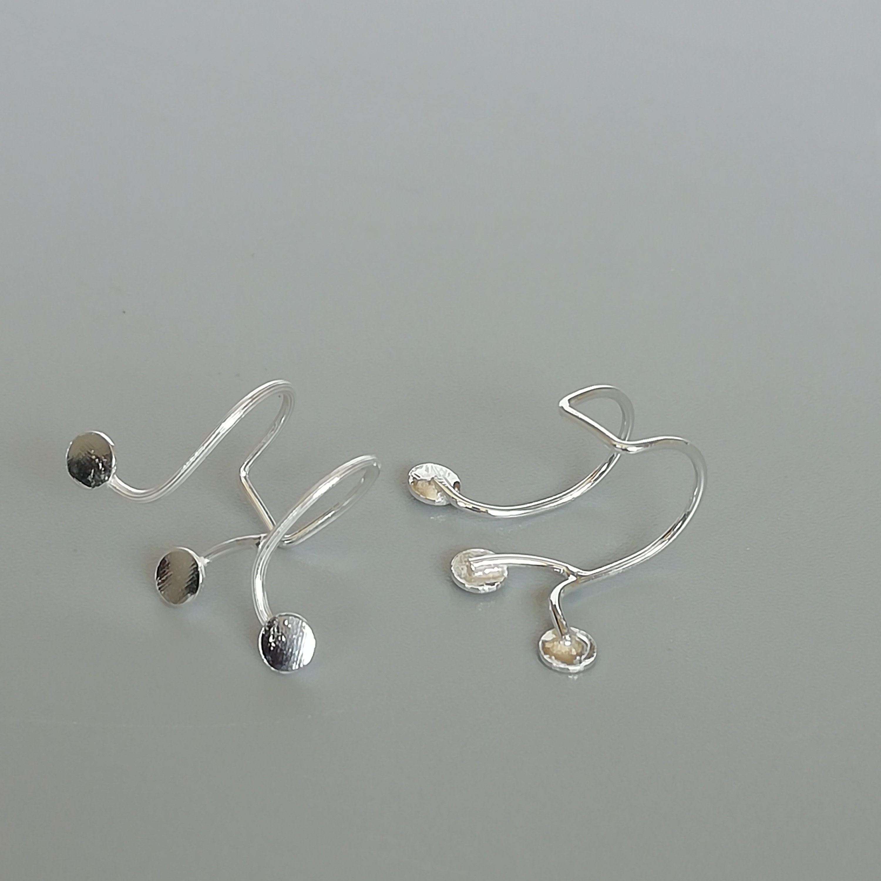 Silver Dots Ear Cuff | Circle Ear Cuff | Silver Ear Cuffs | No Piercing ...