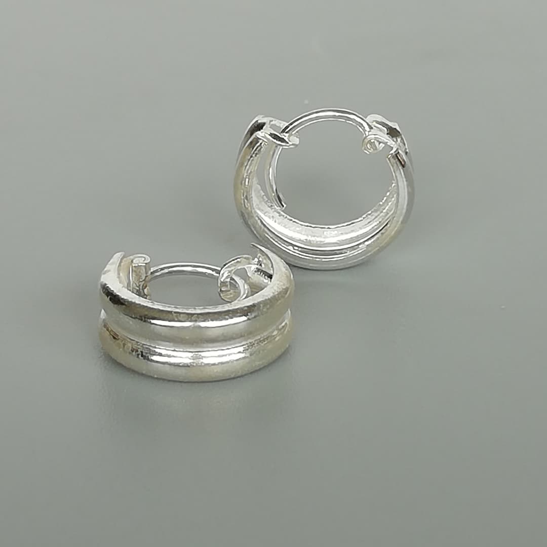 Tiny Silver Hoops Huggie Hoops Little Girl Hoops Silver - Etsy