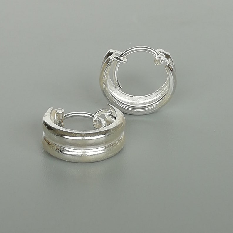 Tiny Silver Hoops Huggie Hoops Little Girl Hoops Silver - Etsy