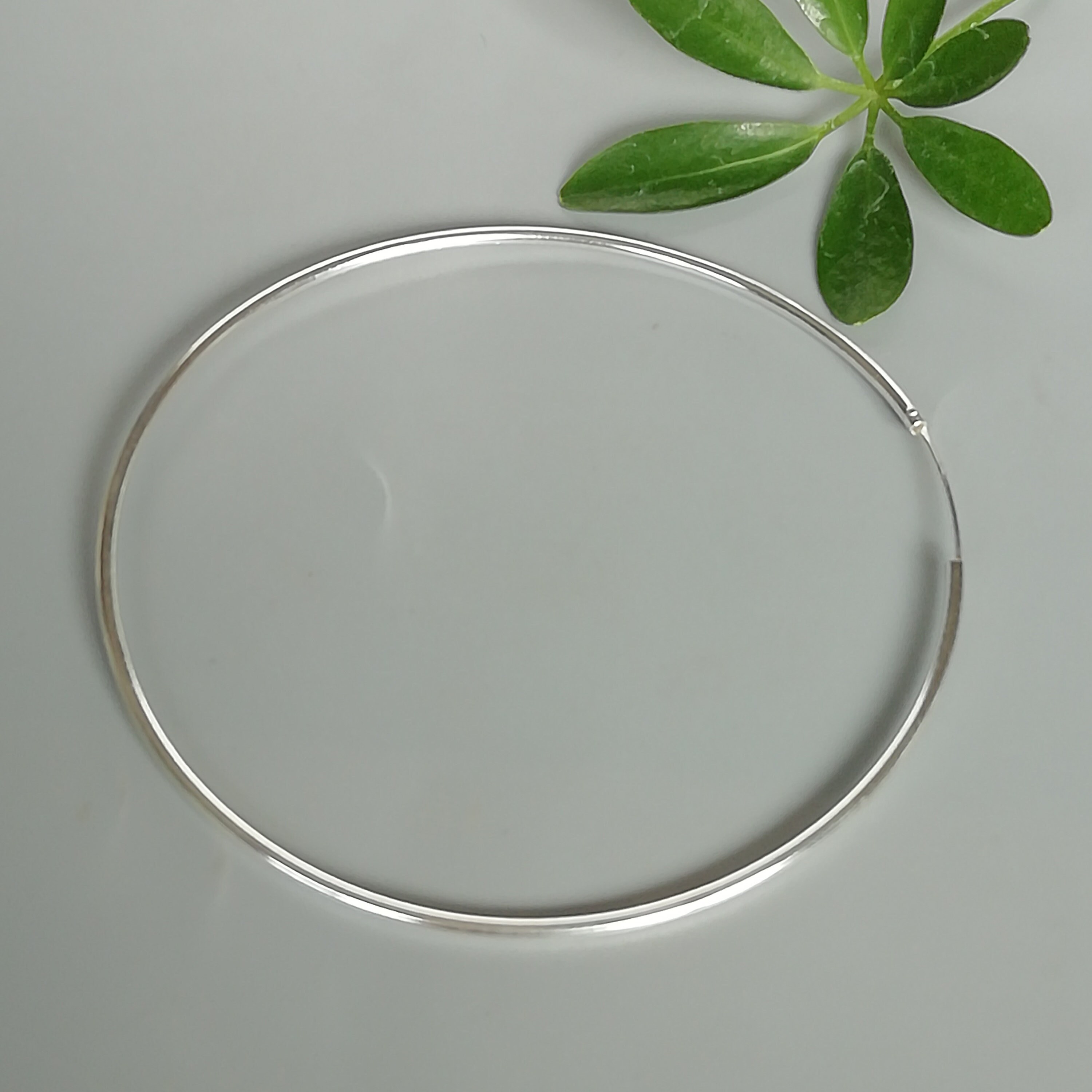 Large Sterling Silver Hoop Earrings | 90mm Endless Hoops | Minimalist ...
